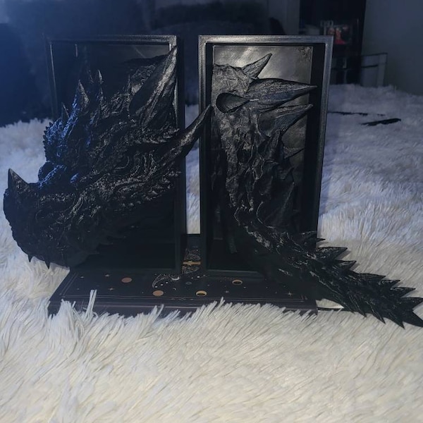 Devil/ Tiefling Book Nook, D&D 3d Printed Fantasy Book Shelf Décor and ...
