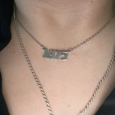 The 1975 Inspired Silver Rectangle Box Necklace. - Etsy