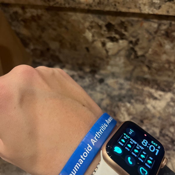 ALS Awareness Wristband Bracelet Blue White Survivor Support Gift ...