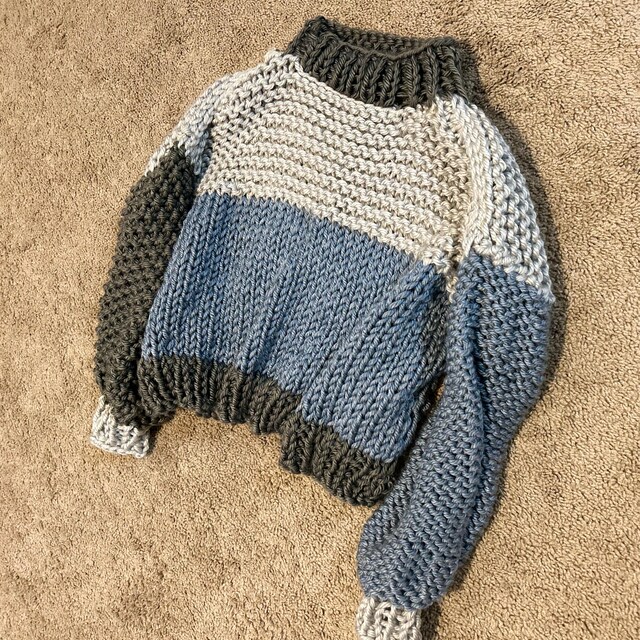 Chunky Knitting Pattern - Popcorn Bobble Jumper - Beginner Chunky Knitting Pattern - Popcorn Bobble Jumper - Beginner