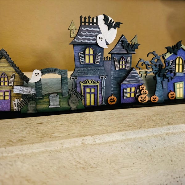 DIY Haunted House Craft Kit Halloween Craft Spooky Village Haunted ...