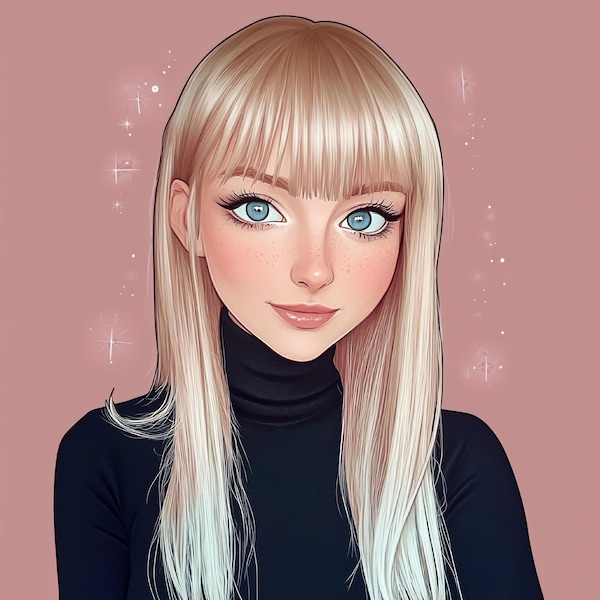 Custom Icon Illustration, Personalized PFP, Customized Portrait, Avatar ...