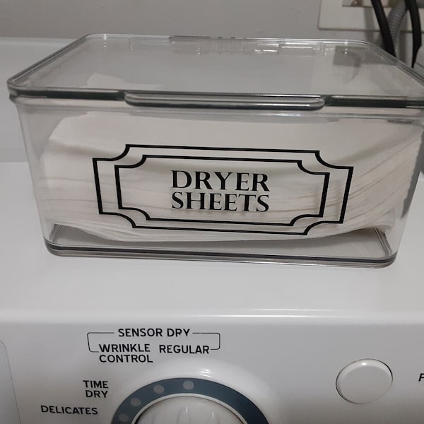 Dryer Sheets Box, Dryer Sheet Container, Dryer Sheet Organizer, Laundry ...