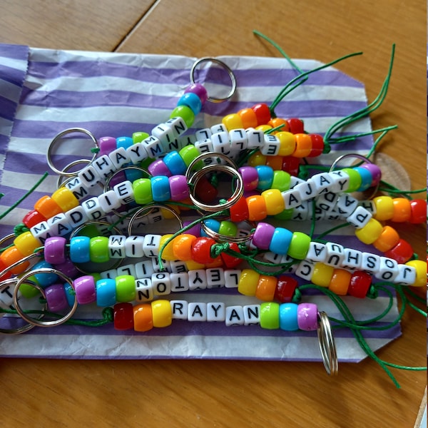 End of Year/christmas Student Class Gift Keyrings - Personalized ...