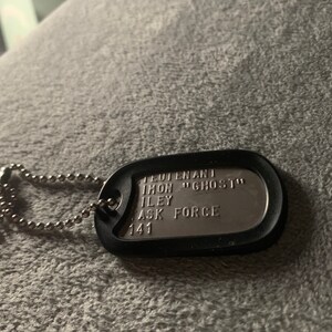 Simon 'ghost' Riley US Military Dog Tag Set - Etsy