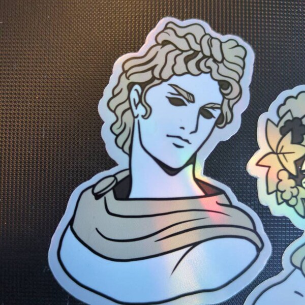 Dionysus Art Print, Greek Mythology Wall Decor, Neon Dionysus Portrait ...
