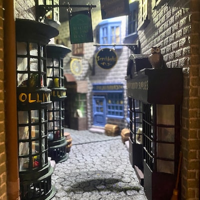 Booknook Chamber of Secrets Magic Book Nook Library Decor Miniature ...