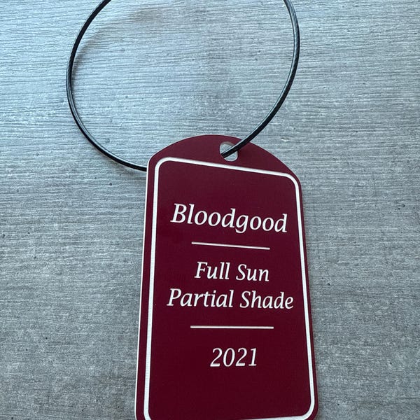 All Weather Tags for Trees or Shrubs | Custom Engraved UV Resistant ...