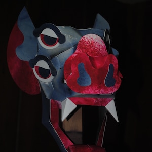 Camazotz Mayan Headdress Bat Papercraft Mask Template 3D Low | Etsy