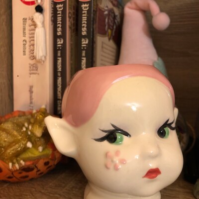 Pixie Head Planter - Etsy