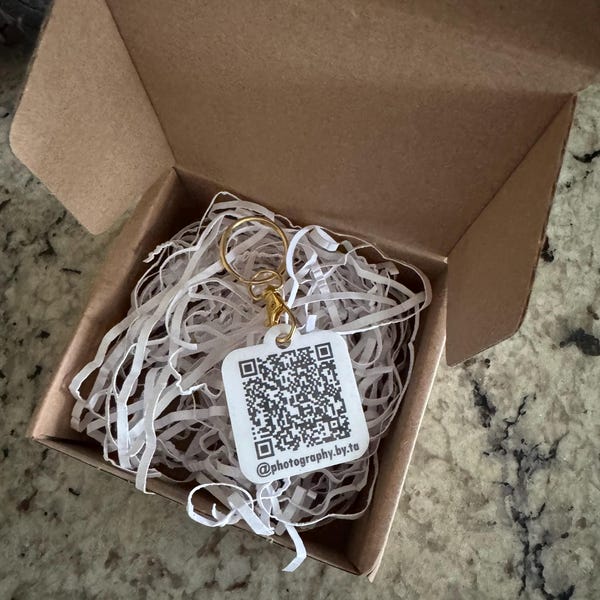 Custom QR Code Keyring Personalized Keychain With QR Code Instagram ...