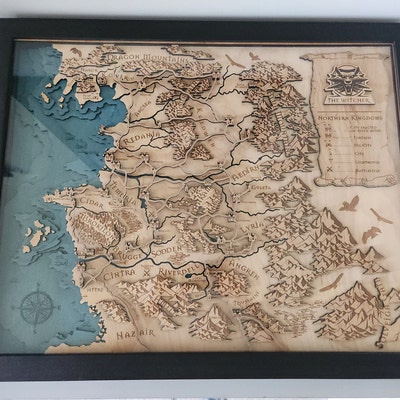 3D Imperial Realm Wood Map Free Express Shipping - Etsy