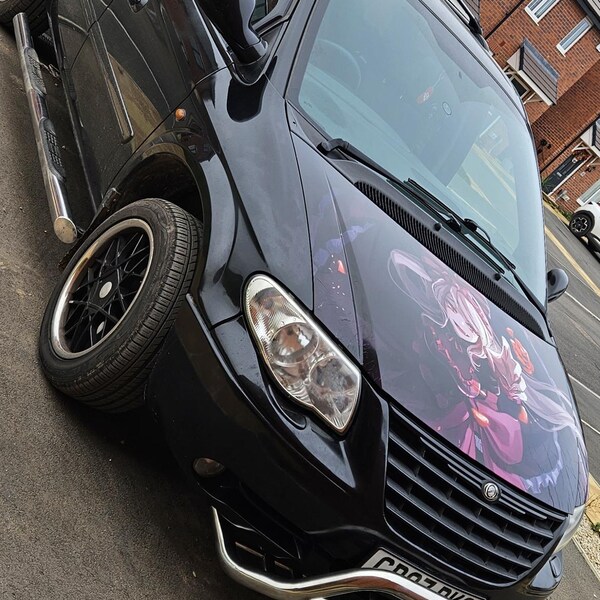 Demon Angel Car Hood Wrap, Car Hood Decal, Car Hood Sticker, Hood Wrap ...