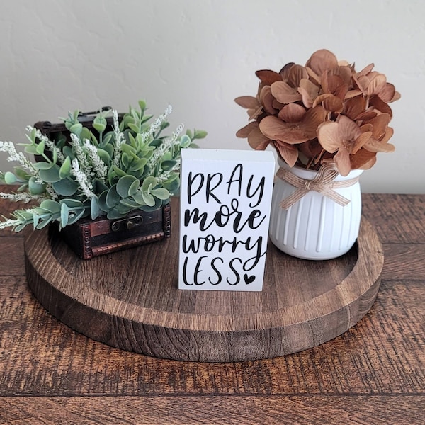 Faith Tiered Tray Decor, Religious Tiered Tray, Christian Home Decor ...