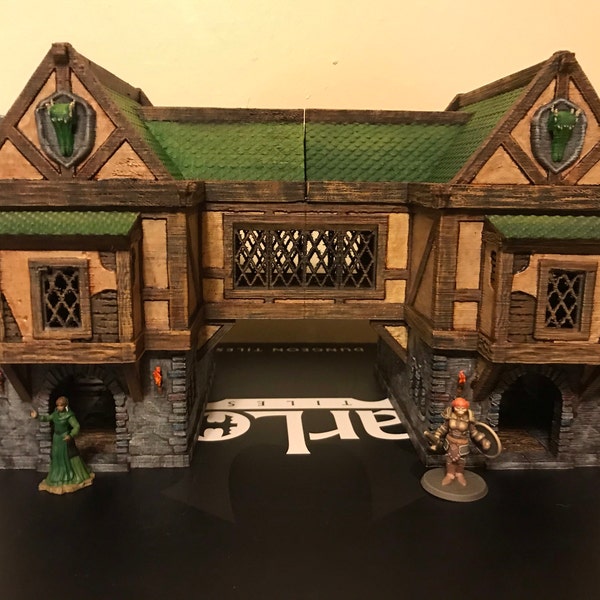 Guild Hall Table Top Terrain Building | Guild House | Tavern | D&D ...