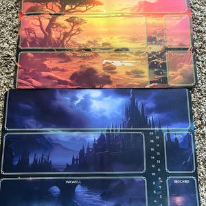 Two Tier Board Game Card Holder, Tabletop Gaming Card Rail, Wooden ...