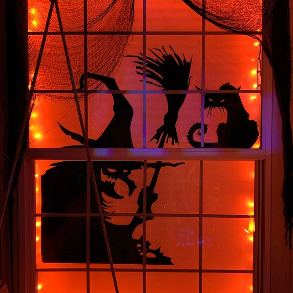 Scary CAT #2 Wall or Window Decal : Halloween - Etsy