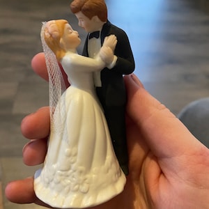 Dreamsicle Bride & Groom Angels Cake Topper-vintage Dreamsicle | Etsy