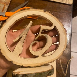 Set of Wooden Table Numbers Rustic Table Numbers Barn - Etsy