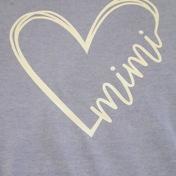 Mimi Heart - Instant Digital Download - Svg, Png, Dxf, and Eps Files ...