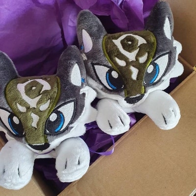 Custom Fanart Wolf Link Plushie Beanie, Legend, Inspired Plushie, Made ...