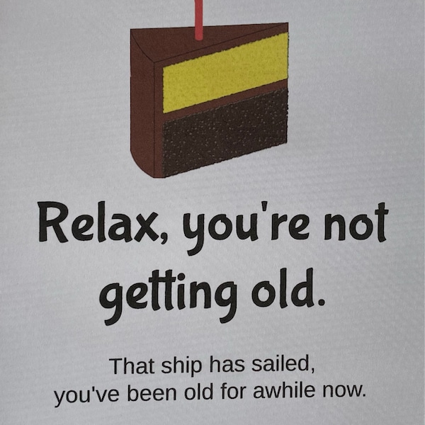 Funny Birthday Card, Friend Birthday Card, Getting Older Card, Body ...