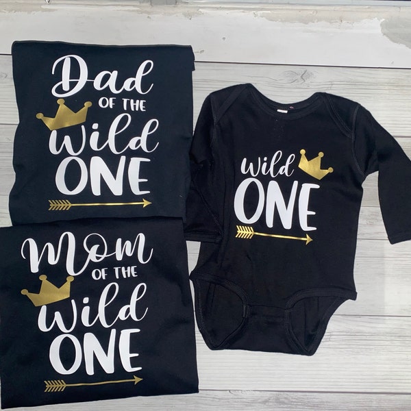 Wild One SVG Wild Mom Svg Wild Dad Svg Family Birthday Bundle Svg 1st ...