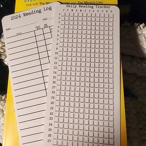 Reading Log Bookmark, Book Tracker, Reading List, Progress Tracker ...