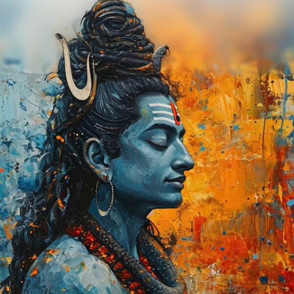 Shiva Shakti Painting, Instant Download,shiva Shakti Poster, Shiva ...