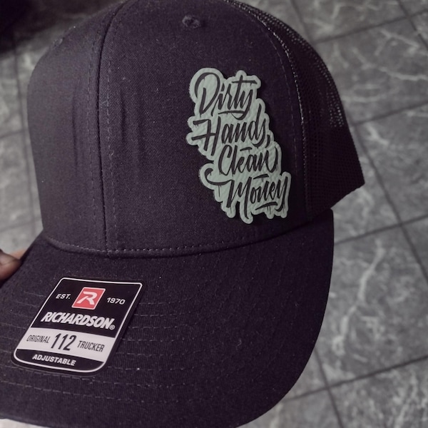 Sufficent Speed Acceptable Drag Leather Hat Patch Richardson Hat Mesh ...