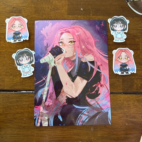 Alien Stage / ALNST Inspired Mini Prints V2 (ft. Mizi) - Etsy