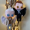 Good Omens Crowley and Aziraphale Ineffable Husbands Felt Toys for ...