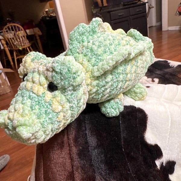Crocodile Plush Crochet No Sew Pattern Amigurumi Alligator for the ...