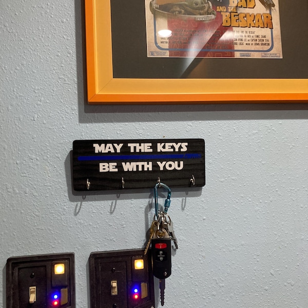 Star Wars Key Holder May the Keys Be With You - Etsy