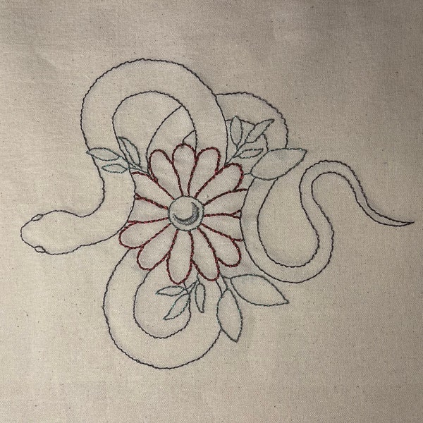 Celestial Snake Embroidery Pattern Download, Snakes Downloadable ...