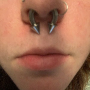 Steel Septum Stretching Kit choose 3 Sizes pincher Taper Horseshoe Nose ...