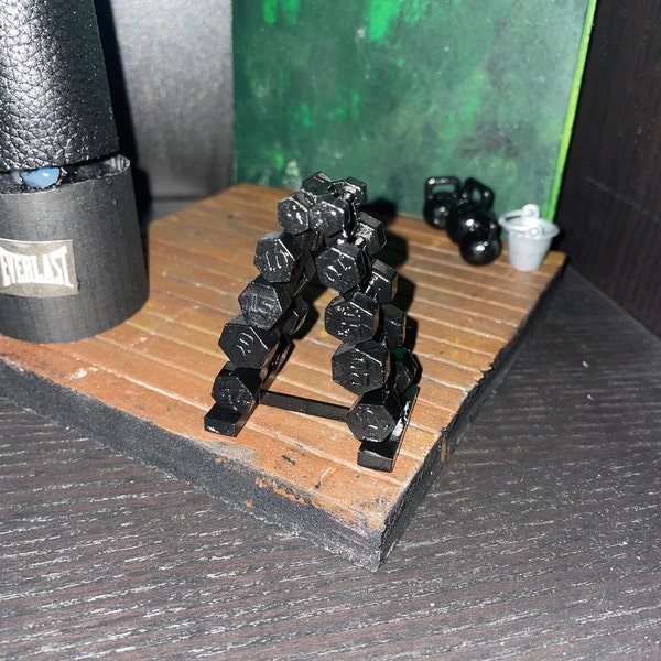 1 12 Scale Weights, Mini Dumbbells Set, Mini Weights, 1 12 Scale ...