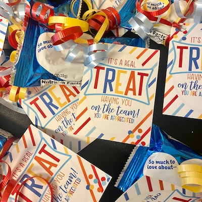 Rice Treat Team Appreciation Printable Tags Employee Gift Rice Treat ...