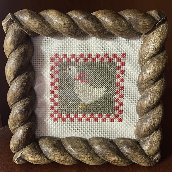 Little Brown Hen, Cross Stitch Chicken Pattern, Simple Stitching, Easy ...