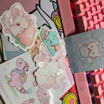 Spring Fever Pinkumon 5x4'' Sticker Sheet for Laptop/journeling/decals ...