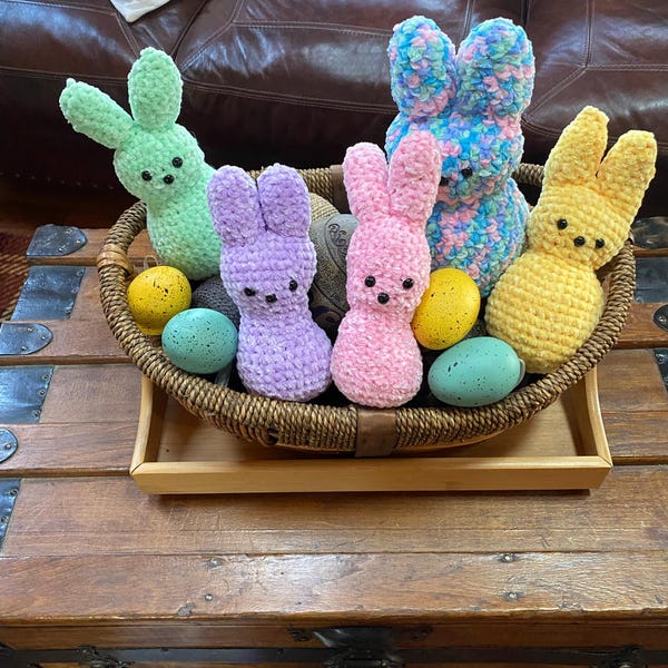 No Sew Peep Bunny, Crochet Pattern, PDF, Digital, Download, Easter ...