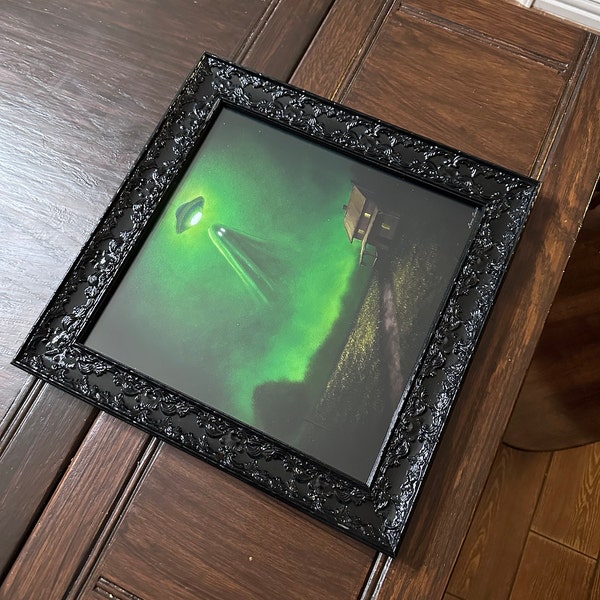 Renaissance, Ornate Obsidian Black Picture Frame, 1.75" Wide, 35 Common ...