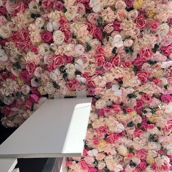 Artificial Flower Wall Backdrop for Wedding Arrangement Simulation ...