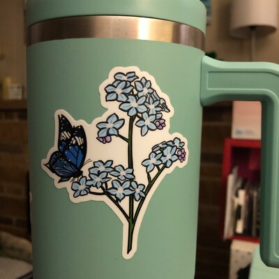 Flower Sticker Science Sticker Erlenmeyer Flask Sticker - Etsy