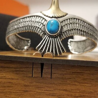 Silver Sword Bracelet With Blackstone,925 Sterling Silver Cuff With ...