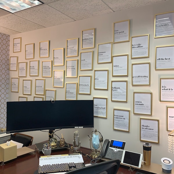 Office Wall Art Set | 81 PRINTABLES | Mega Bundle | Home Office Decor ...
