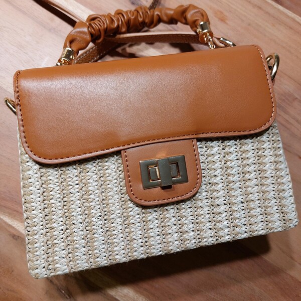 2024 Summer Luxury Handbag, Small Straw Bucket Bags for Women, Designer ...