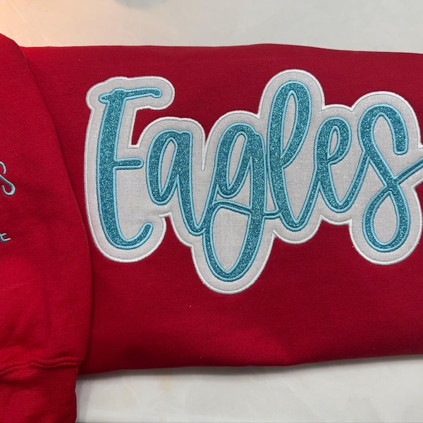 Bean Stitch Spartans Double Stacked Script Applique Embroidery Download - Etsy