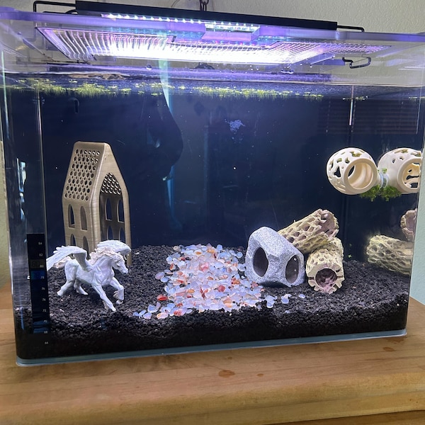 Betta Lair, Aquarium Swim Through Cave Decoration for Aquatic Pets ...