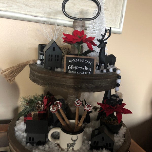 Rae Dunn Inspired Farmhouse Mini Farm Fresh Christmas Trees Sign and ...